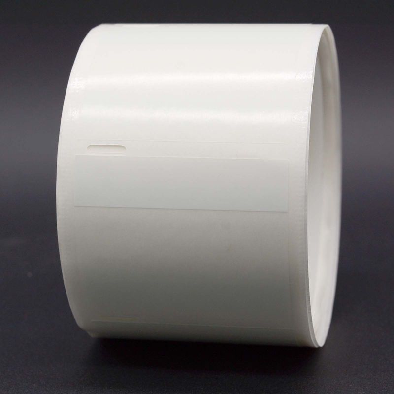 55mmx46-13mm Cable Adhesive Label 2mil White Matte Translucent Water ...