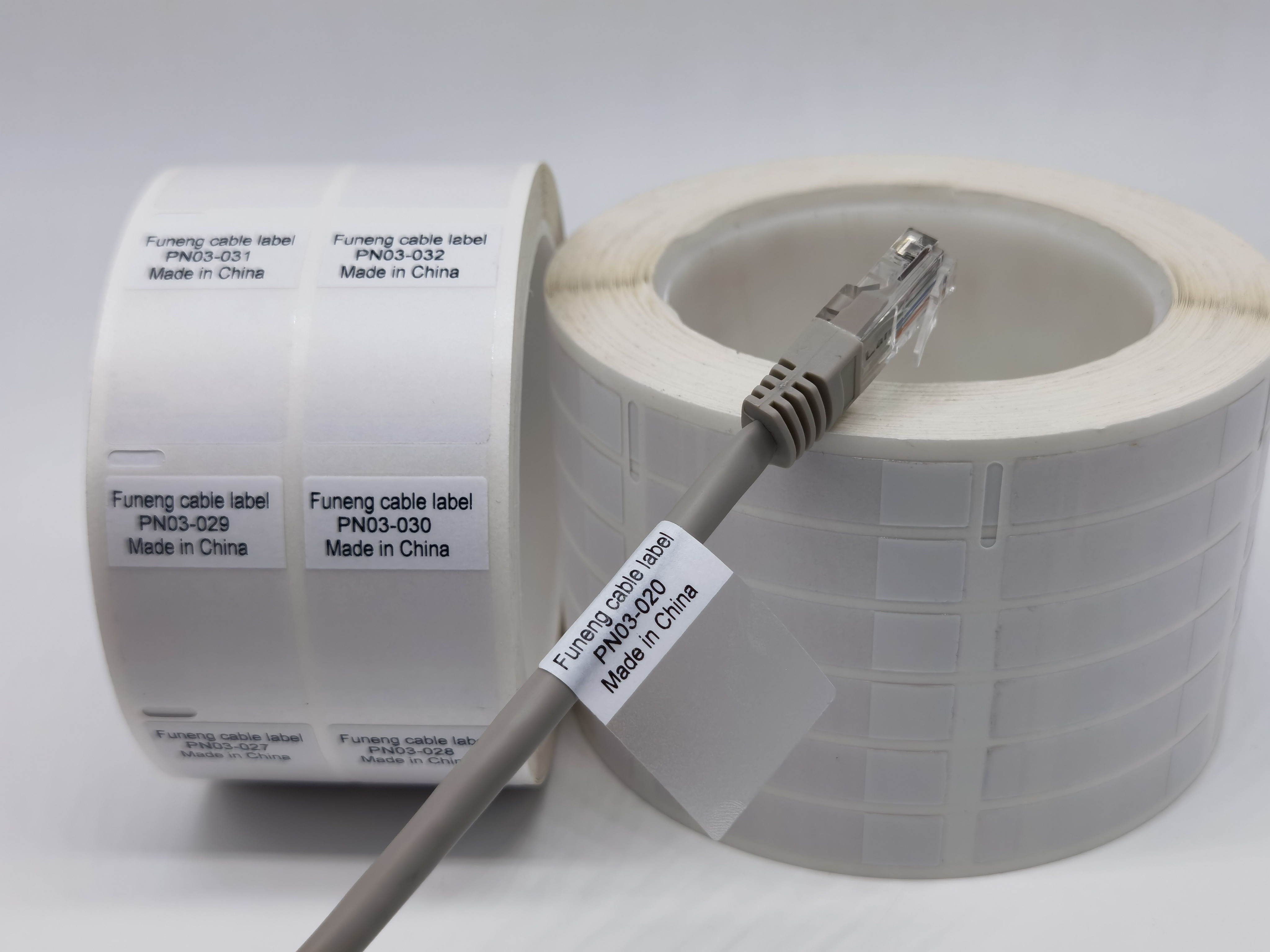 Matte Finish Wire And Cable Labels Thermal Transfer Clear Vinyl Self ...